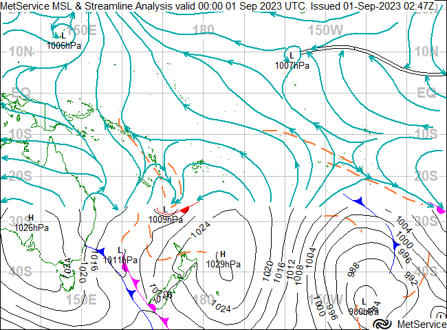 Courtesy of New Zealand Met.Service