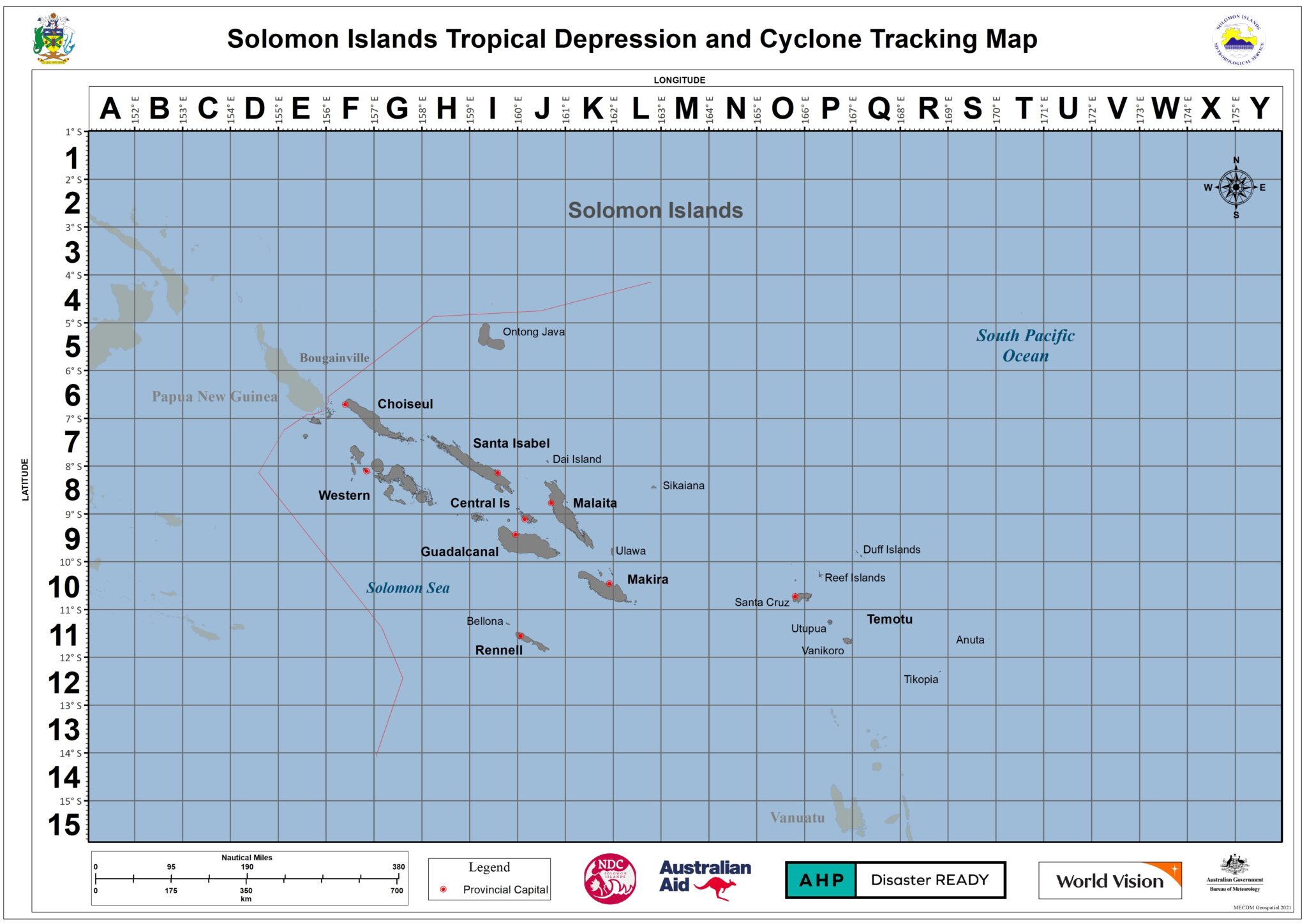 Tropical Cyclone Tracking Map – Solomon Islands Meteorological Services